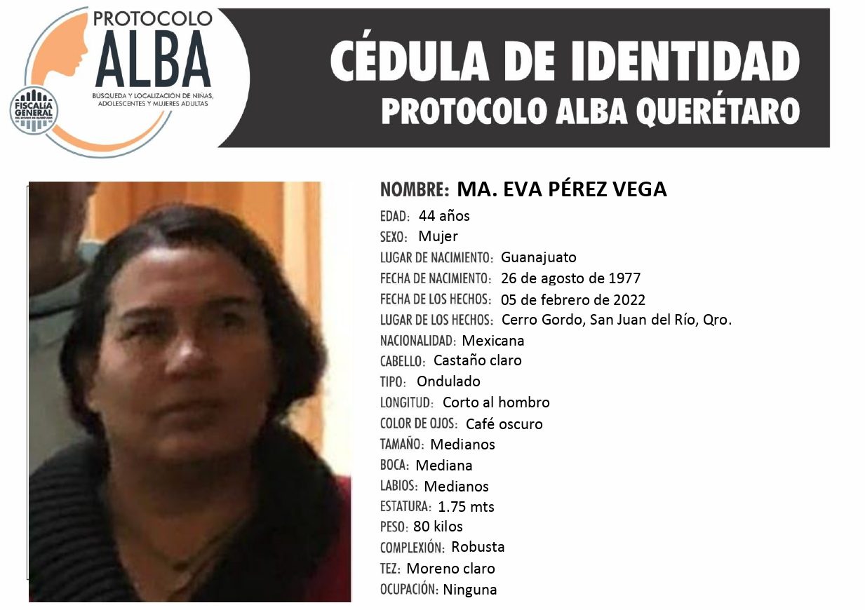 Activan Protocolo Alba Para Mujer Extraviada El 6 Febrero Códice